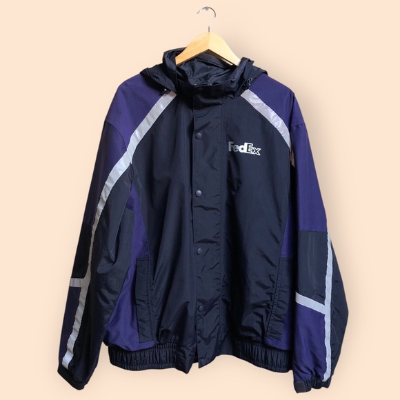 FedEx | Jackets & Coats | Fedex Designed By Stan Herman Reflective ...
